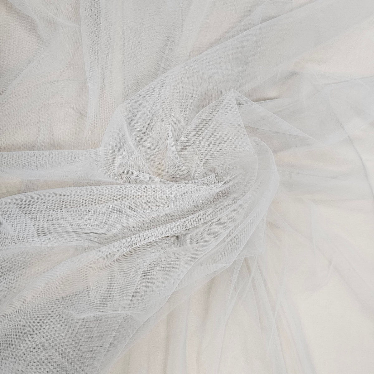1D Tulle Dove | Wholesale Fabric | Silk World