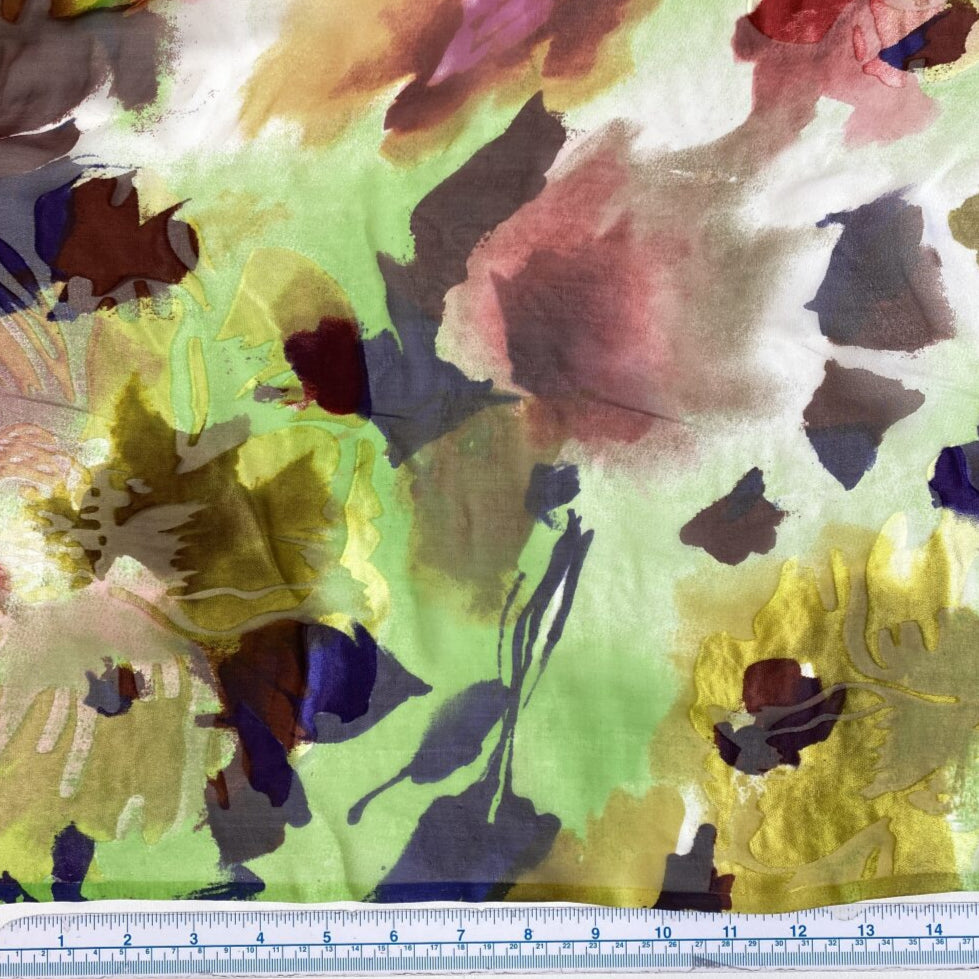 Printed Devore Multi | Wholesale Fabric | Silk World