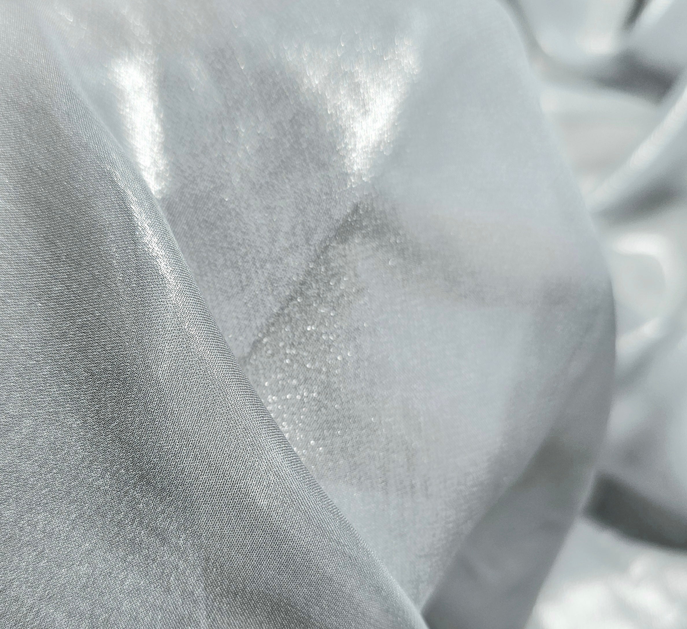 Metallic Poly Chiffon Grey | Wholesale Fabric | Silk World