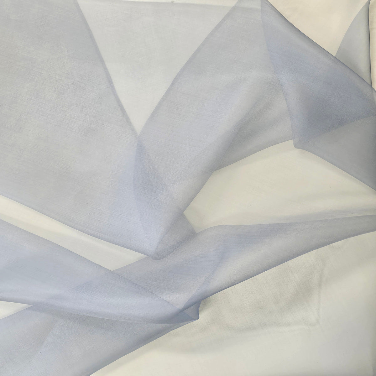 Organza Pale Blue Bell | Wholesale Fabric Australia | Silk World