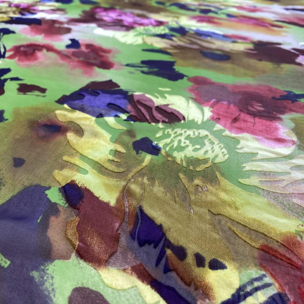 Printed Devore Multi | Wholesale Fabric | Silk World