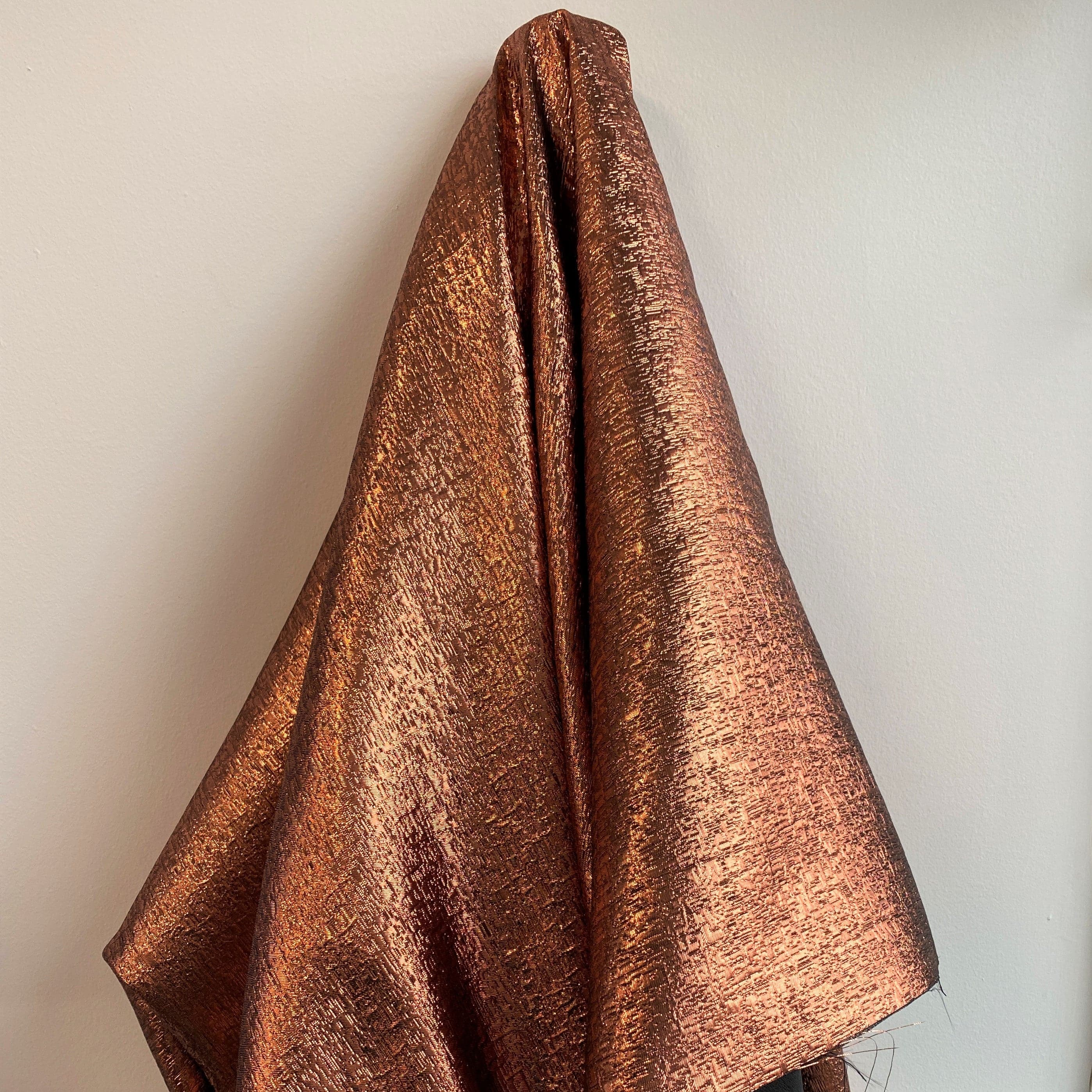 Metallic Jacquard (Y399) Redwood | Wholesale Fabric | Silk World