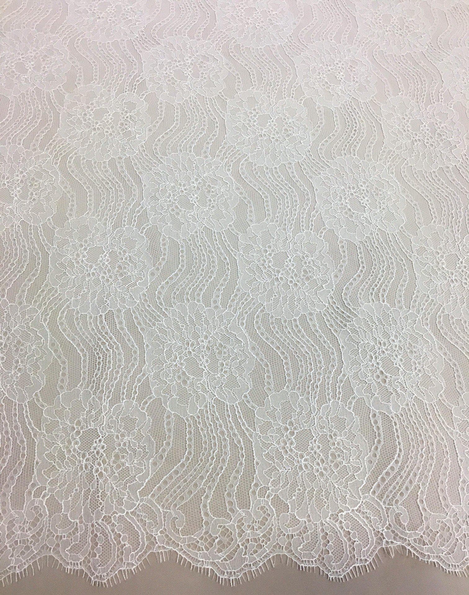1235 French Chantilly Lace | Wholesale Fabric Australia - Buy Lace ...