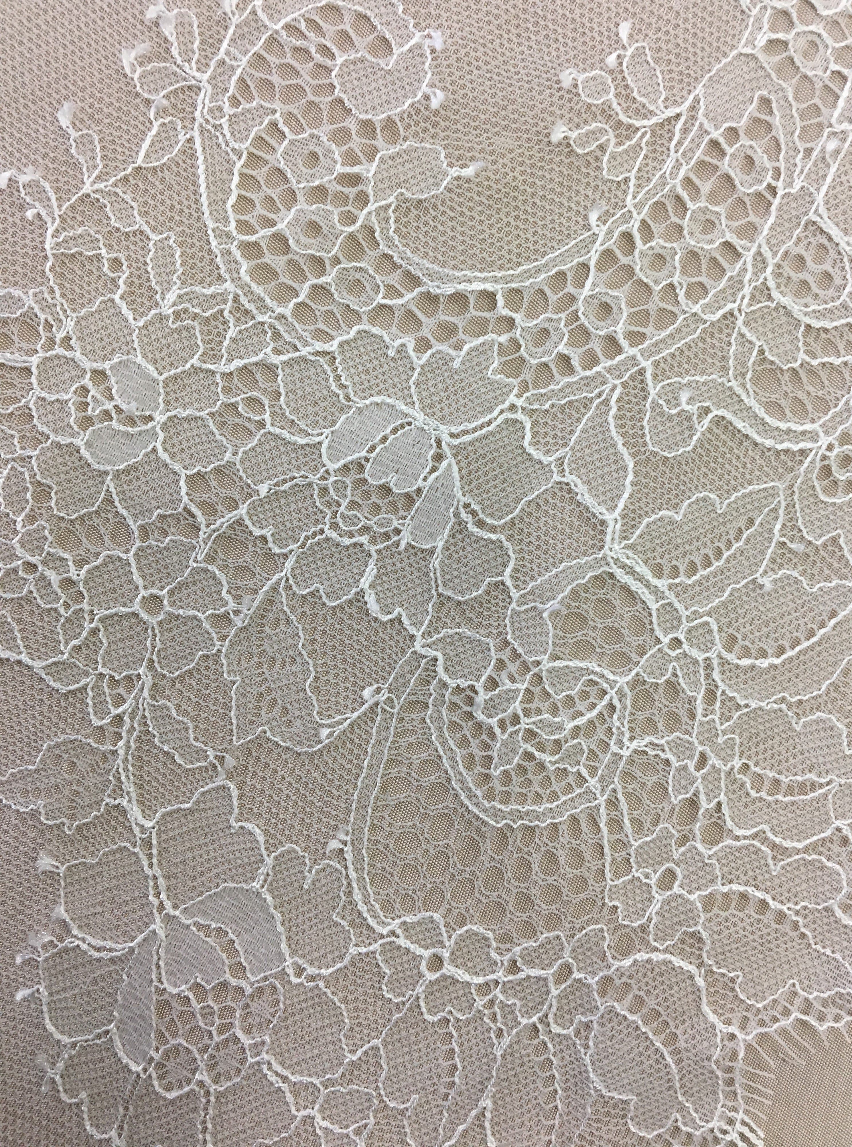 Fine lace trim (1294t) Light Ivory | Wholesale | Silk World