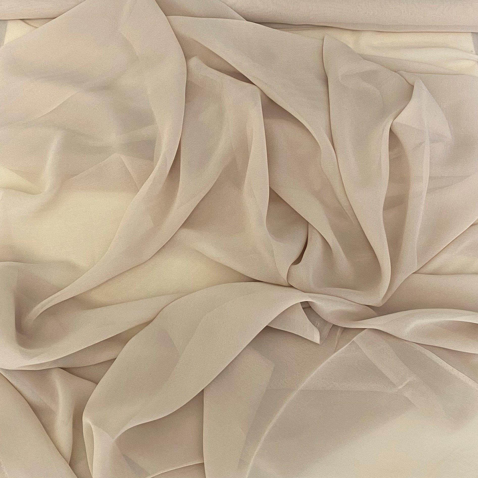 Georgette 10mm – Almond | Wholesale Australia | Silk World
