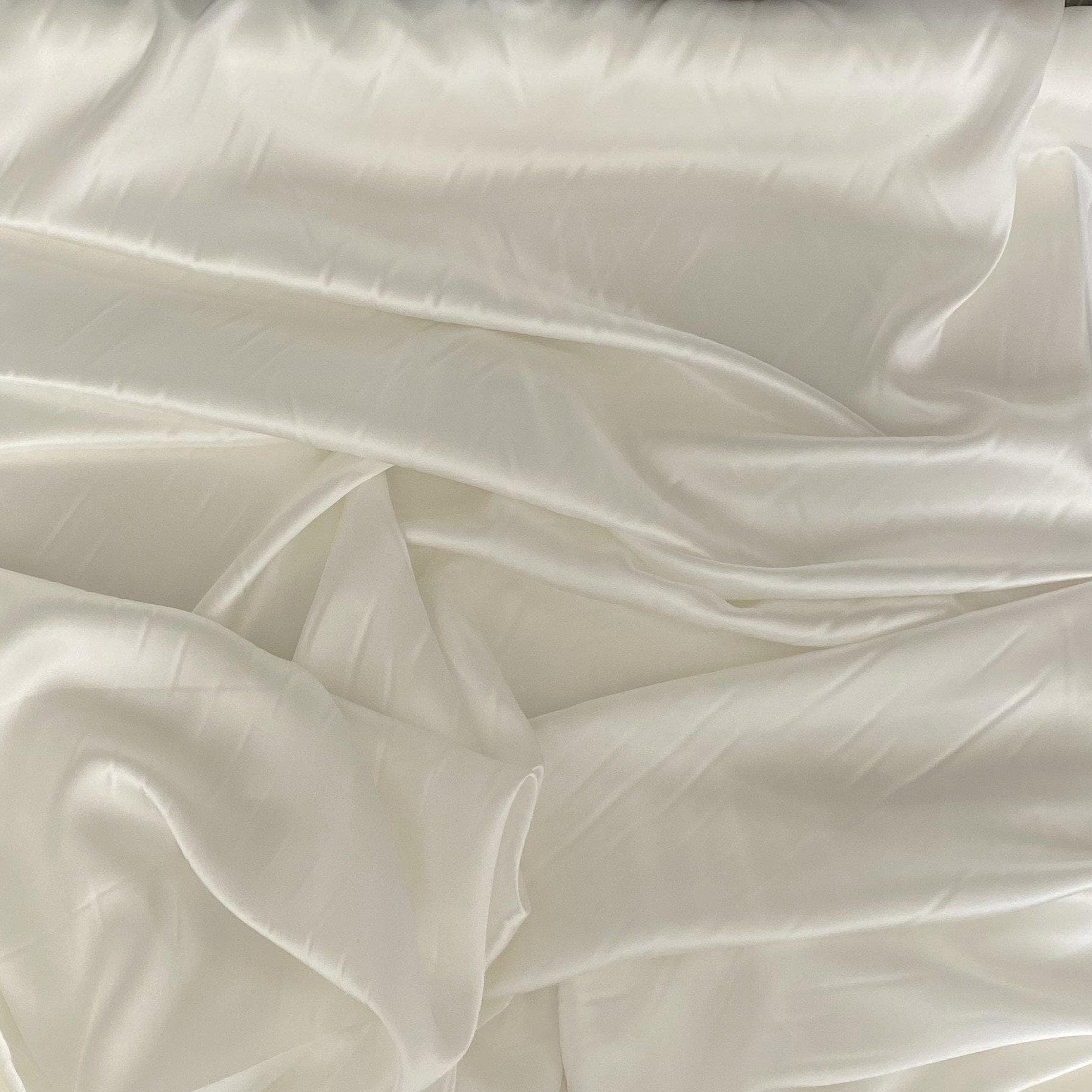 Sandwash Satin Ivory – Silk World