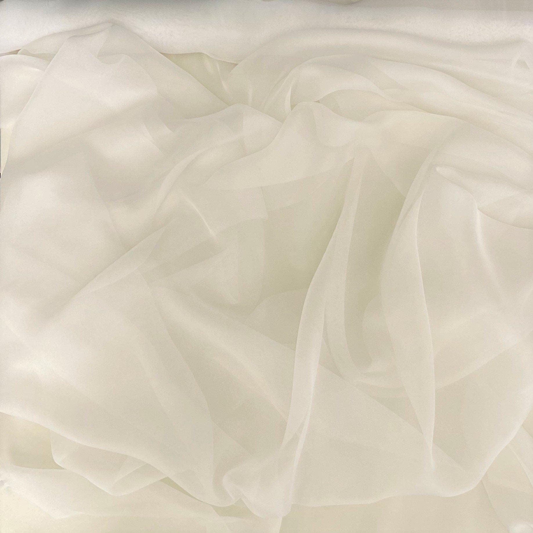 Satin Chiffon White|Fabric Suppliers|Buy Fabric |Silk World