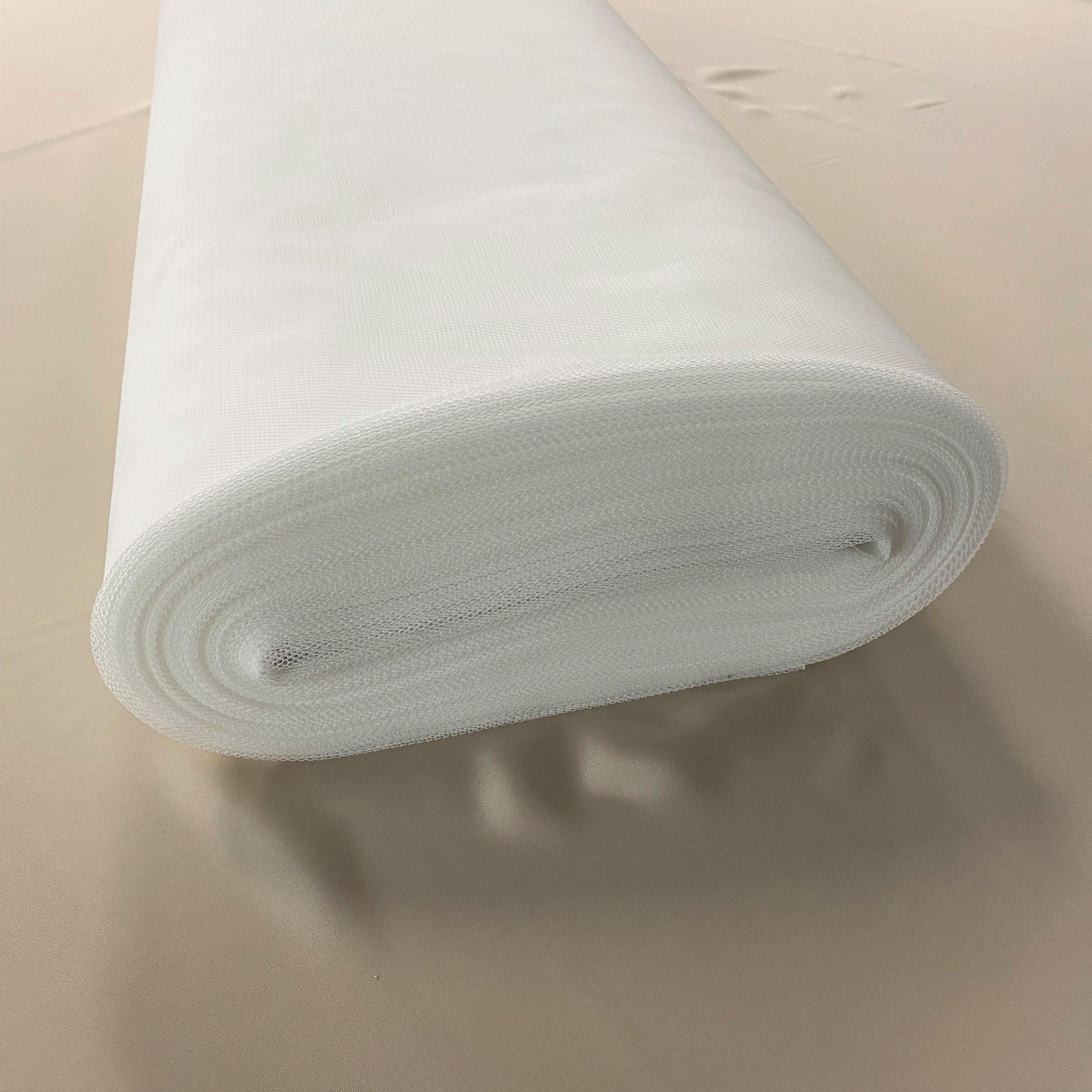 Stiff Net Silk White – Silk World
